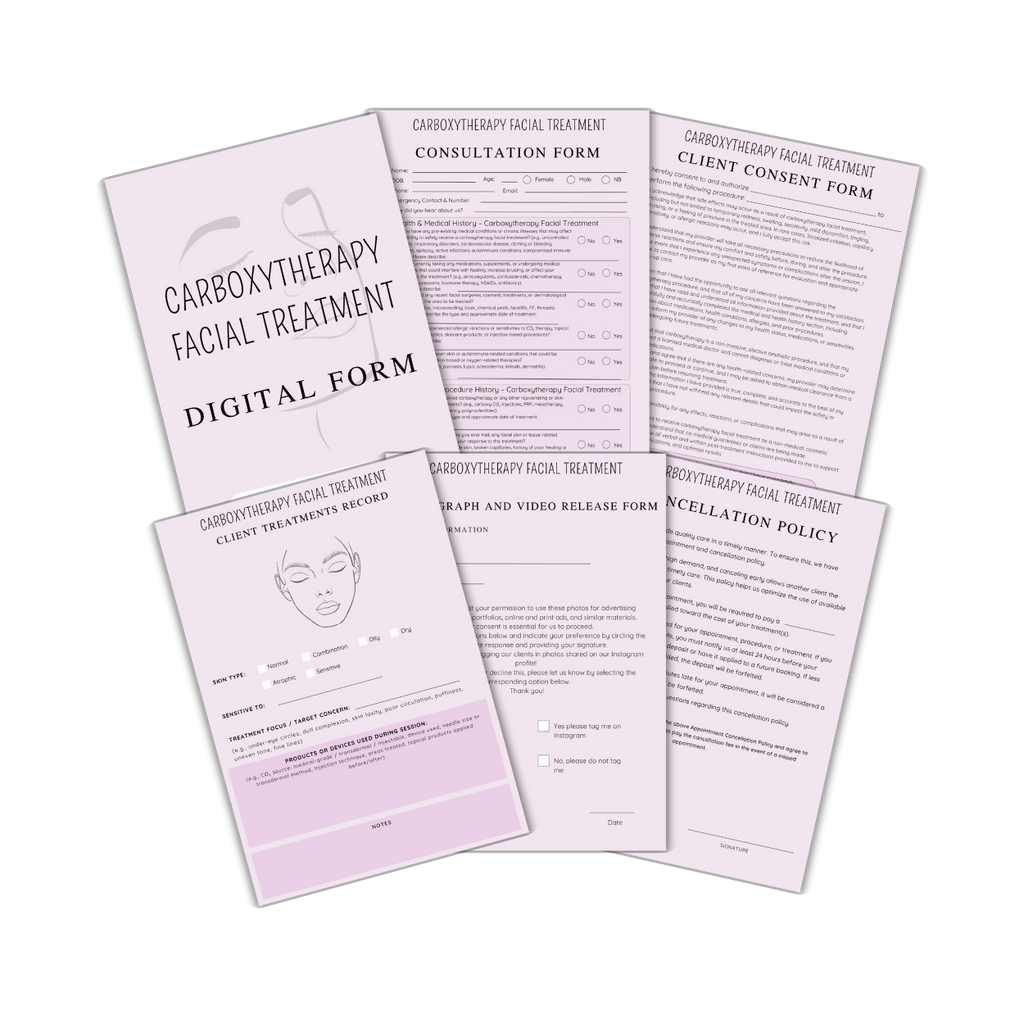 Carboxytherapy Facial Treatment Digital form – Mybeautyform