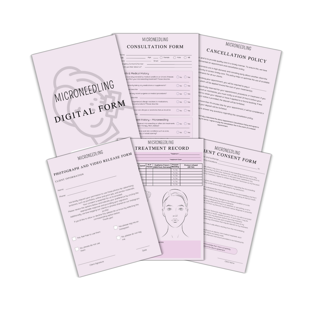 Microneedling Digital form – Mybeautyform